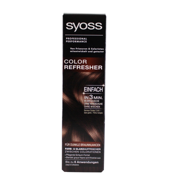 Syoss Color Refresher Foam Dark Brown køb online | nohea.dk