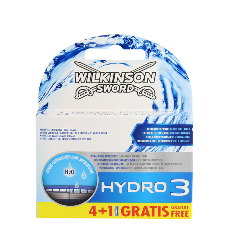 Wilkinson Sword Barberblade Hydro 3 4+1 Pack køb online | nohea.dk